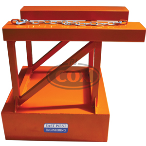 Bin Compactor Forklift Attachment safely Compact bulky waste